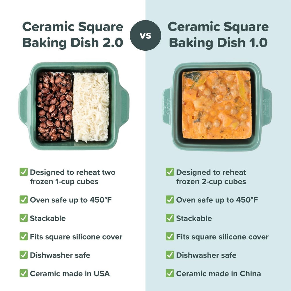 Ceramic Baking Dish 2.0 – Perfect for Freezer Cubes – Souper Cubes®