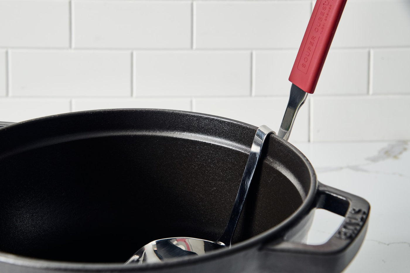 No Mess Ladle & Serving Spoon - No Mess Pot Rests – Souper Cubes®
