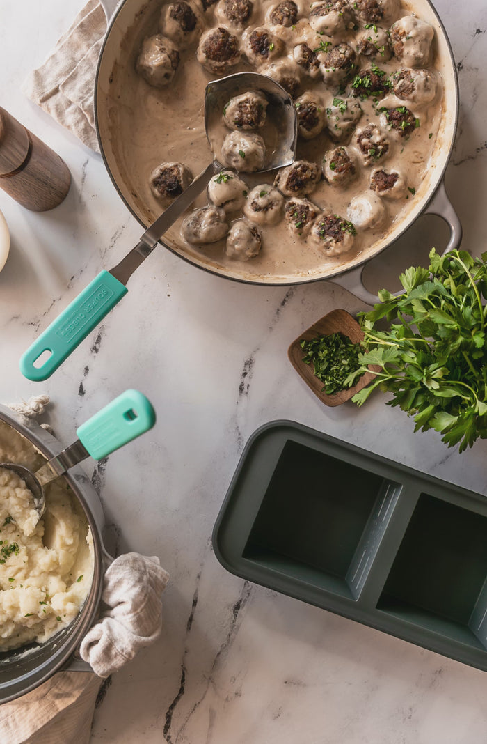 No Mess Ladle & Serving Spoon - No Mess Pot Rests – Souper Cubes®